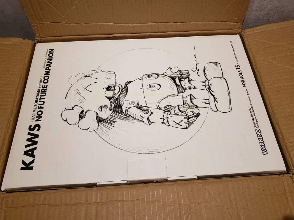 KAWS Hajime Sorayama No Future Companion Silver Chrome– archives